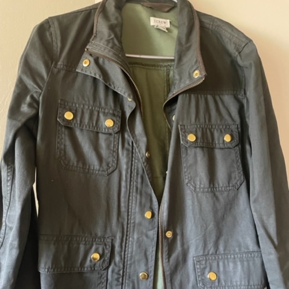 J. Crew | Jackets & Coats | J Crew Army Green Downtown Field Jacket ...